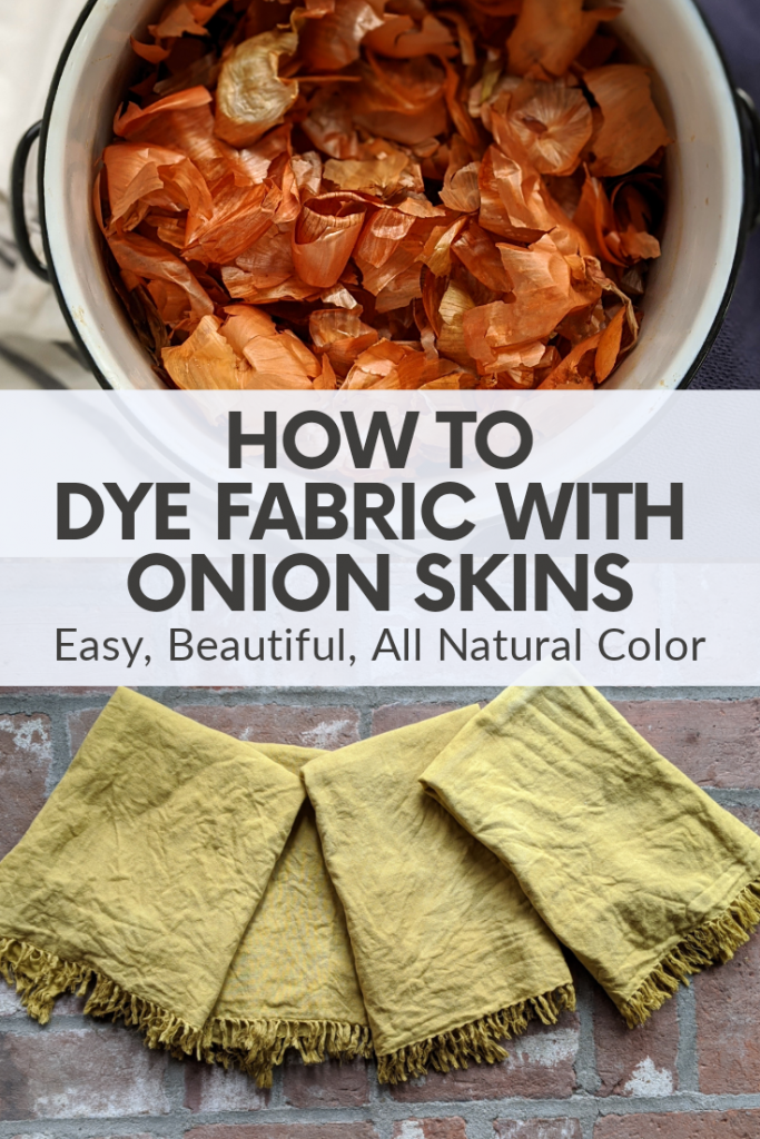 How To Dye with Onion Skins: Natural Dye Recipe for Cotton, Textiles ...