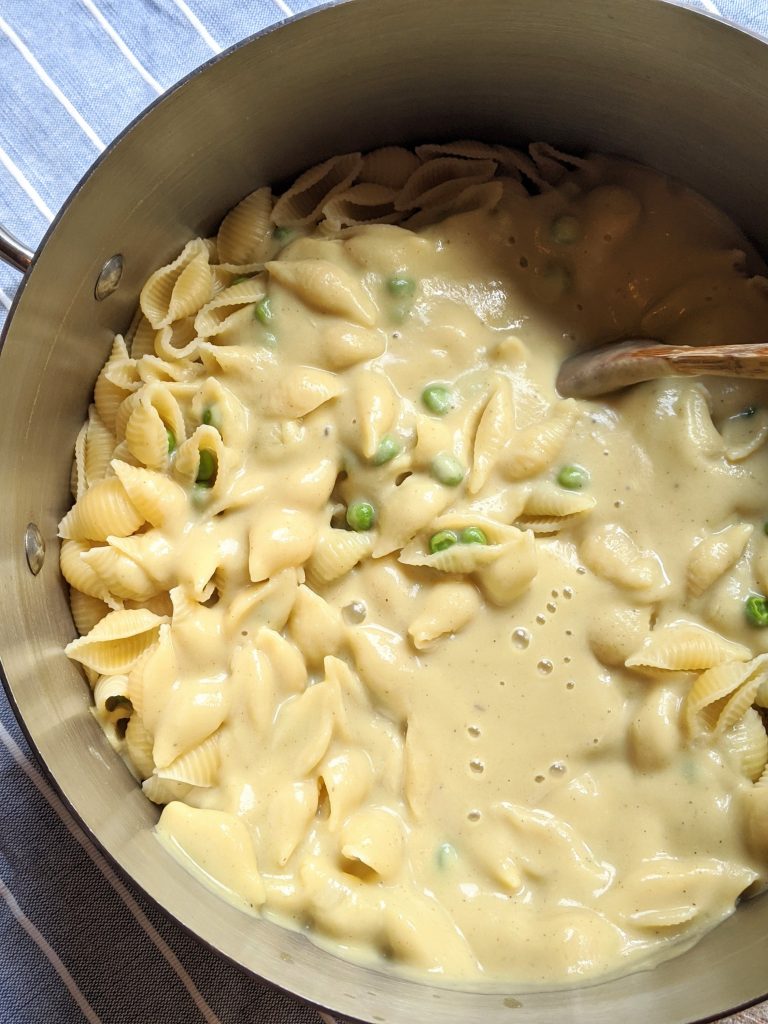Creamy Vegan Garlic Pasta Shells Recipe - The Herbeevore