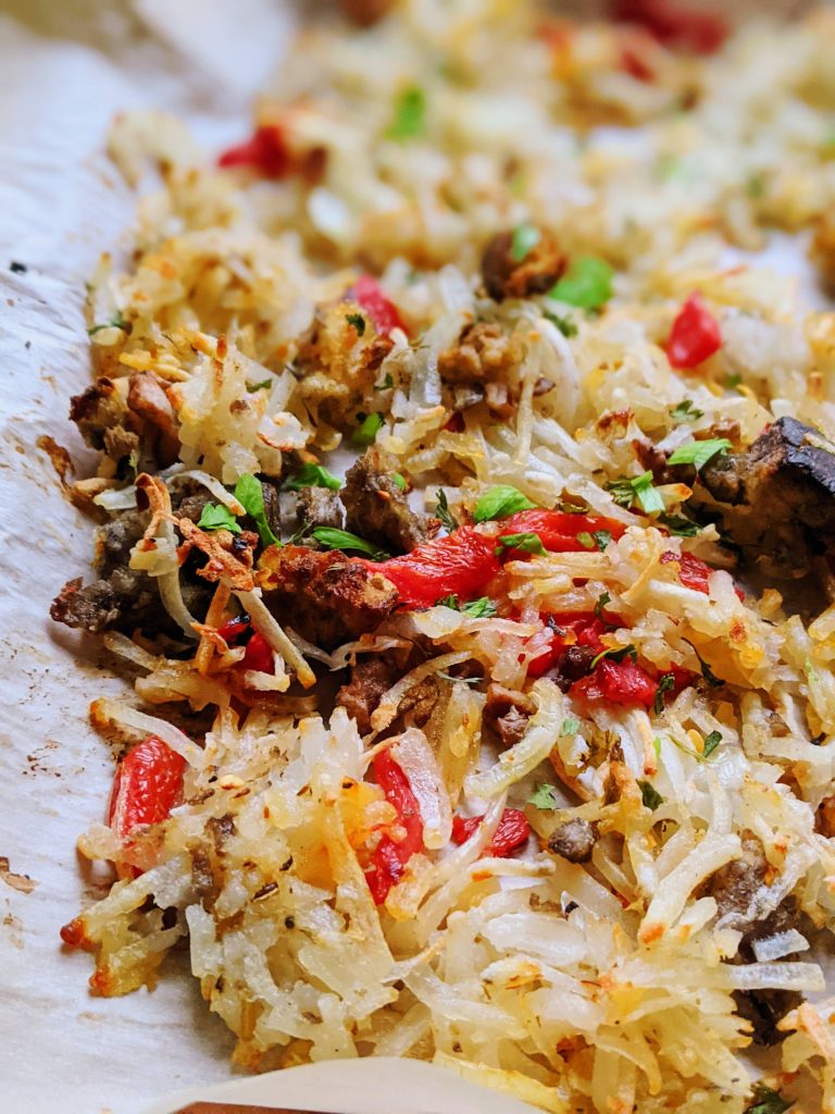 Stuffing Hash Browns (Best Leftover Stuffing Recipe) - The Herbeevore
