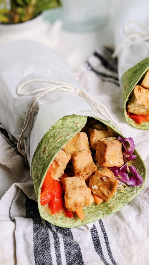 Crispy Tofu Wraps Recipe - The Herbeevore