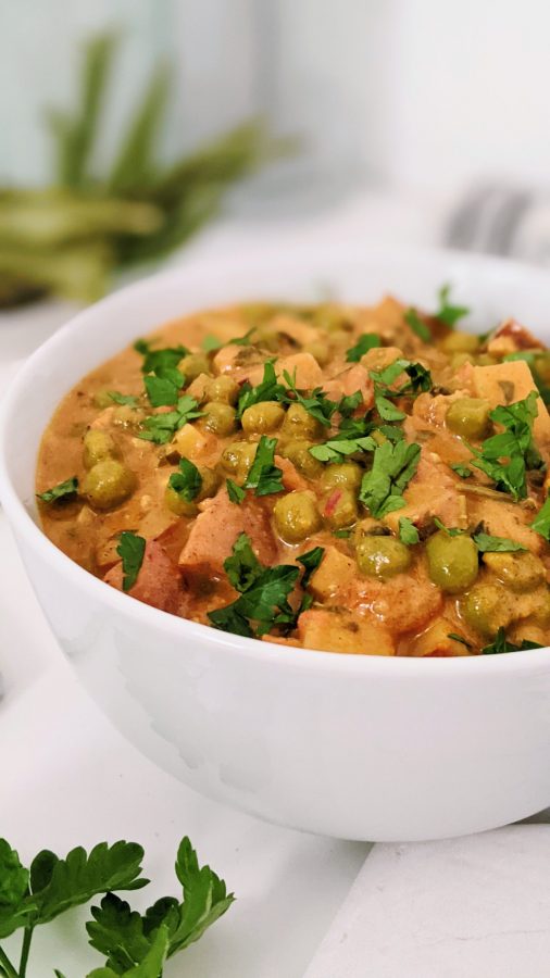 Potato Pea Curry (Aloo Matar) Recipe - The Herbeevore