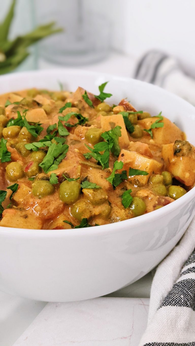 Potato Pea Curry (Aloo Matar) Recipe - The Herbeevore