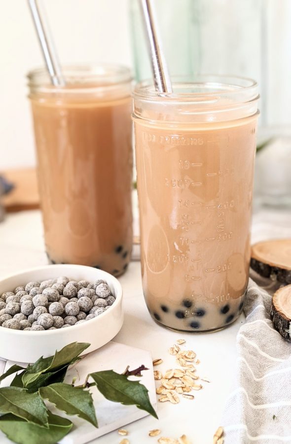 Oat Milk Bubble Tea Recipe (Vegan, Dairy Free) - The Herbeevore