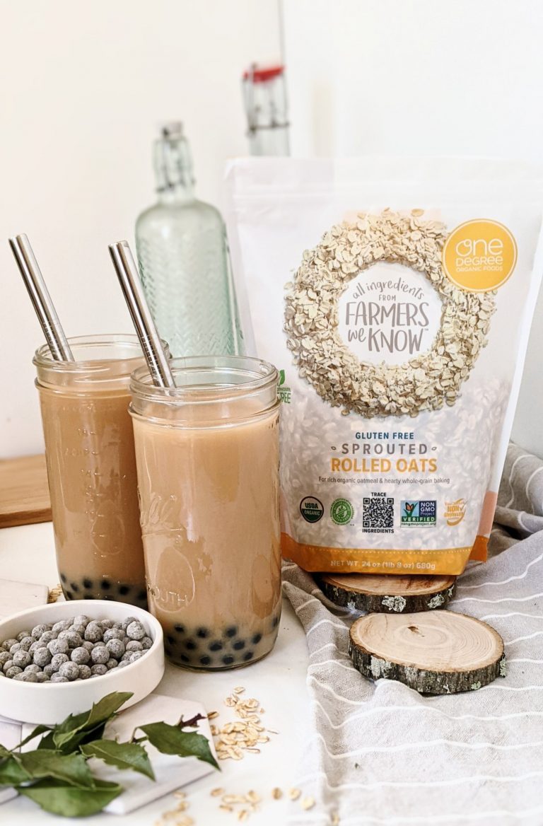 Oat Milk Bubble Tea Recipe (Vegan, Dairy Free) - The Herbeevore