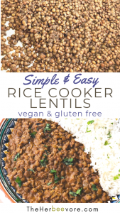How to Cook Lentils in a Rice Cooker Recipe - The Herbeevore