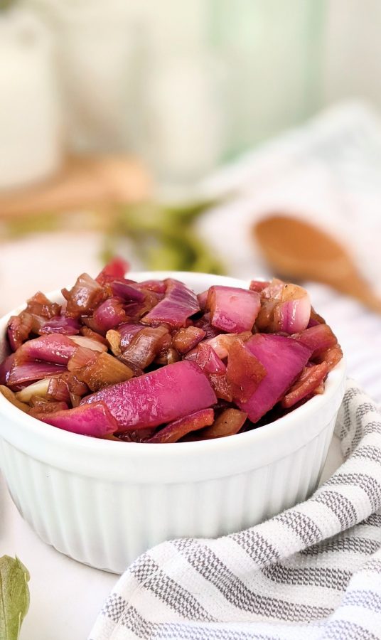 Fast Caramelized Red Onions Recipe - The Herbeevore