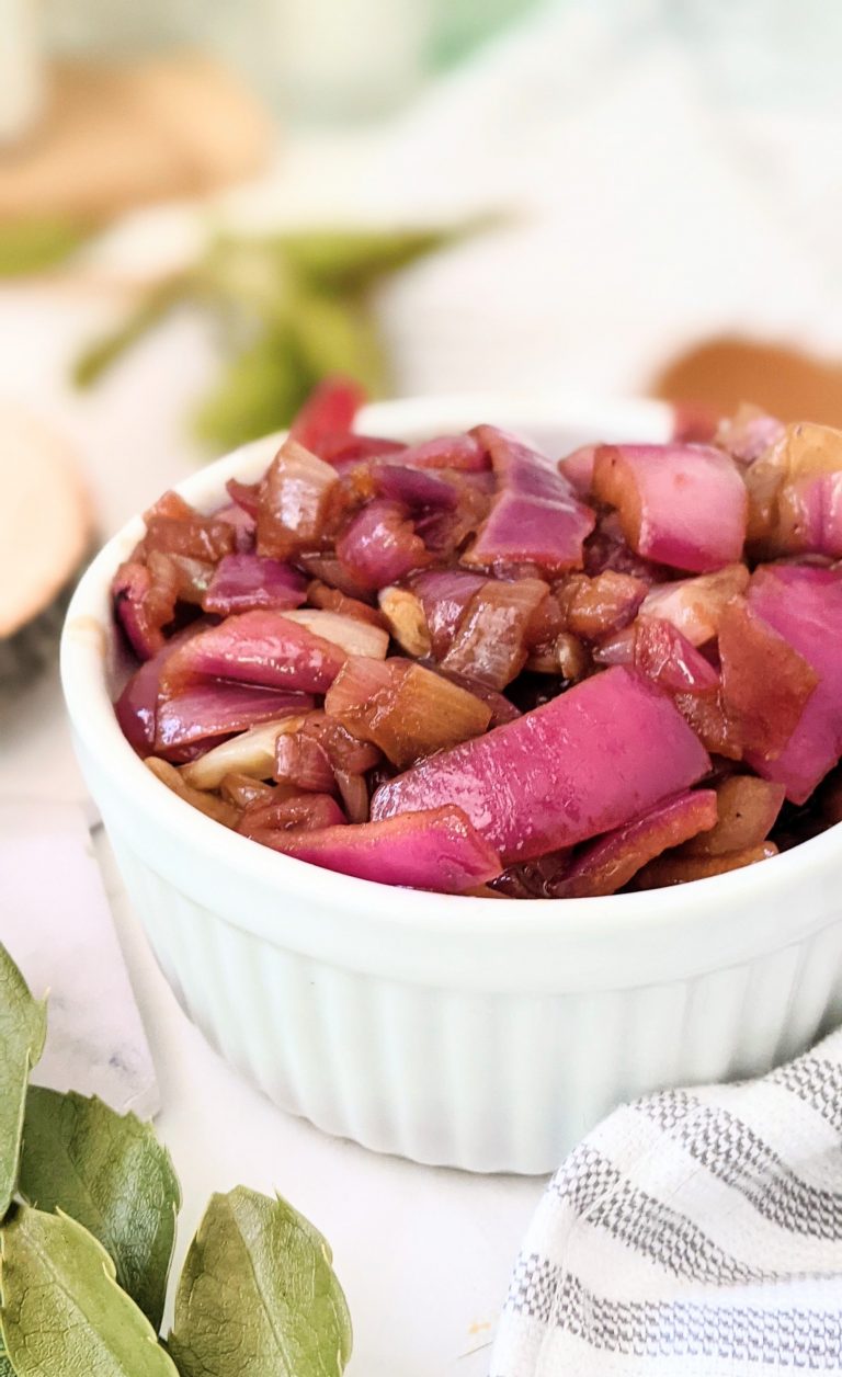 Fast Caramelized Red Onions Recipe - The Herbeevore
