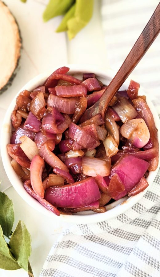 Fast Caramelized Red Onions Recipe - The Herbeevore