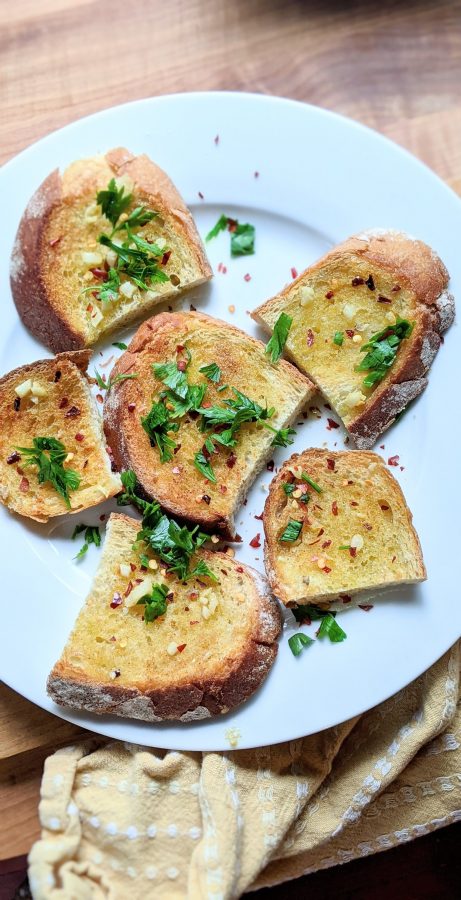 Sourdough Garlic Bread in the Oven Recipe - The Herbeevore
