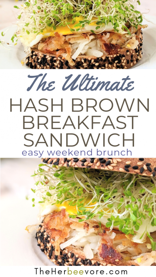 Hash Brown Sandwich Recipe (Vegetarian)