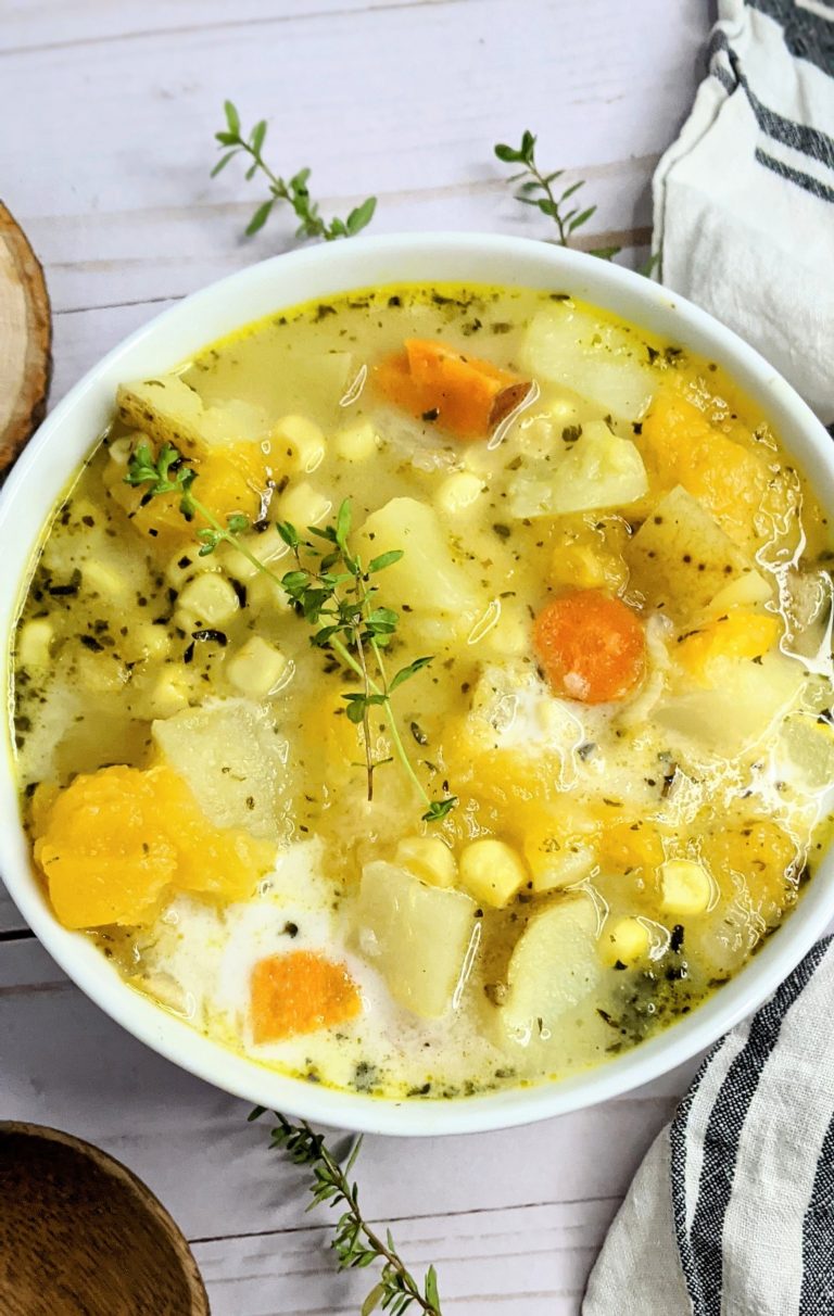 Creamy Vegan Vegetable Chowder Recipe - The Herbeevore