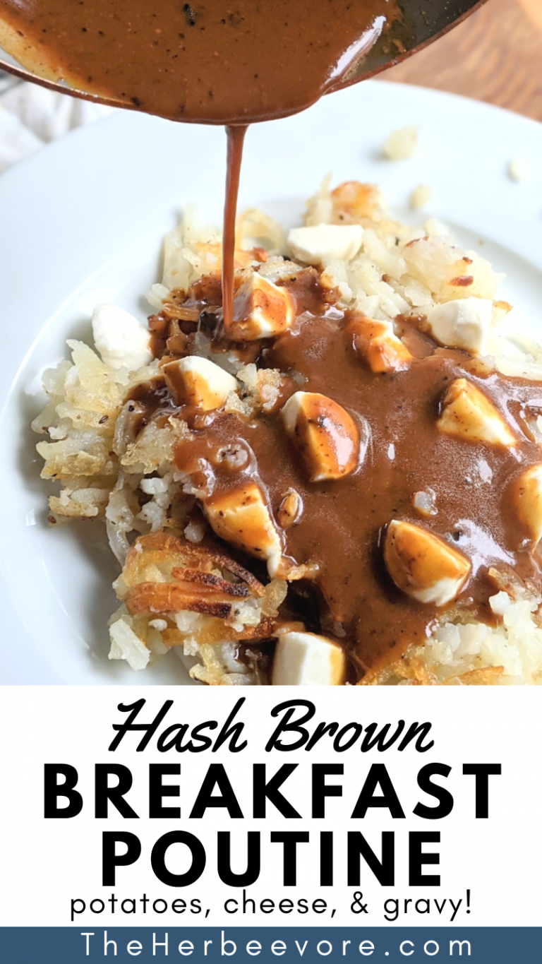 Hash Brown Breakfast Poutine Recipe - The Herbeevore