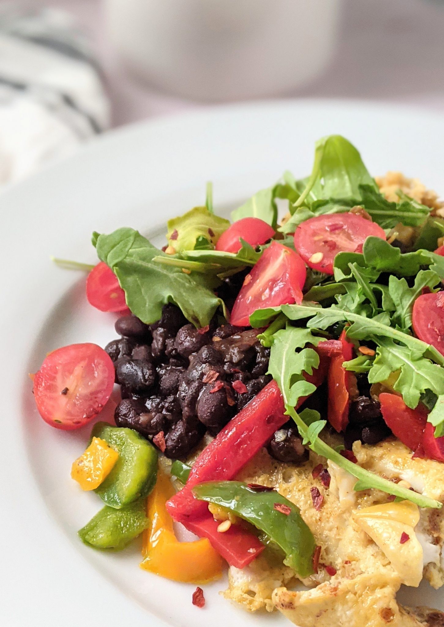 Black Bean Omelette Recipe - The Herbeevore