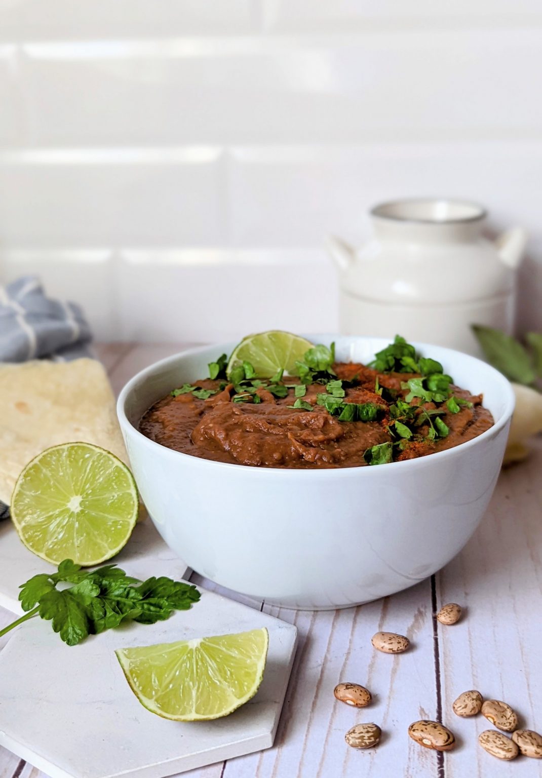 Refried Beans from Canned Pinto Beans Recipe - The Herbeevore