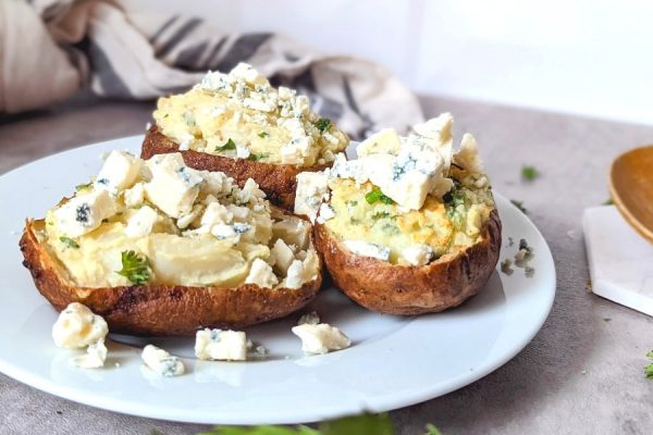 Blue Cheese Twice Baked Potatoes Recipe - The Herbeevore