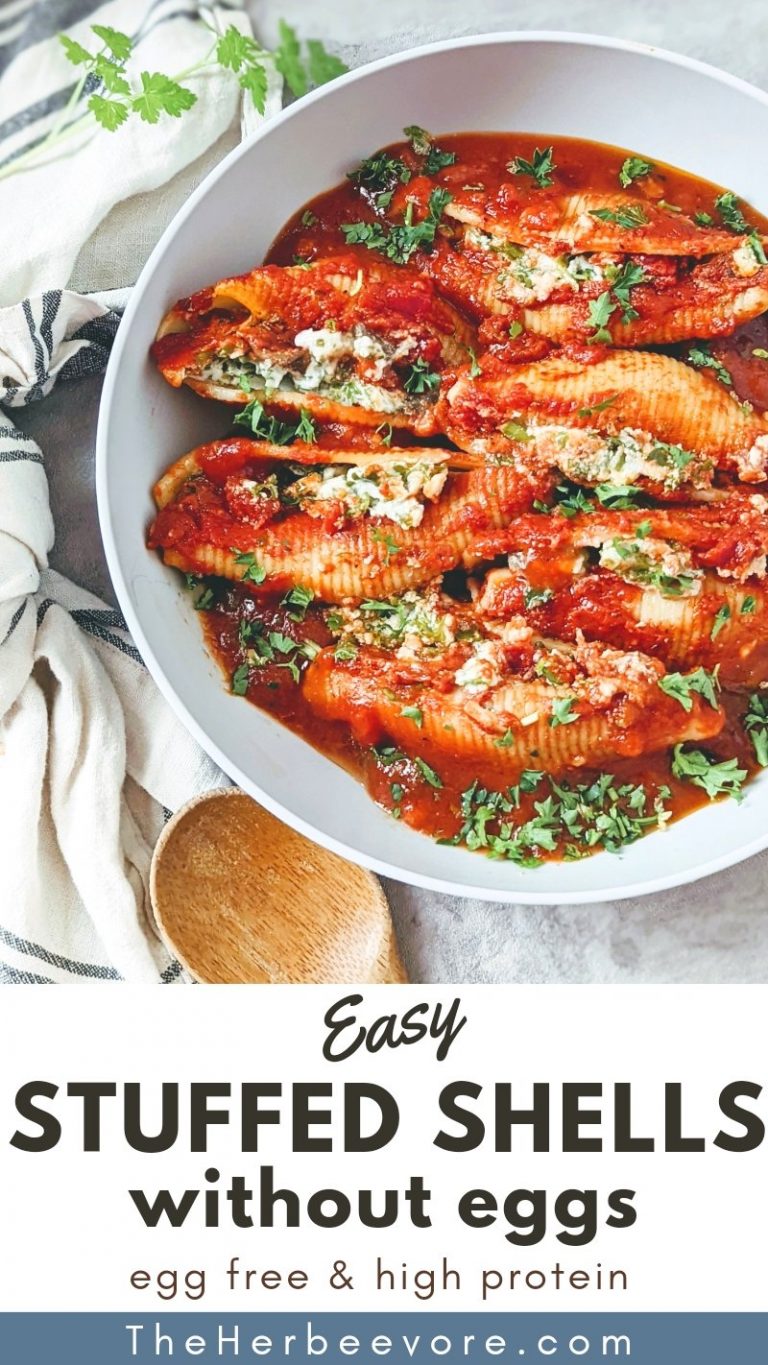 Stuffed Shells Without Eggs Recipe - The Herbeevore