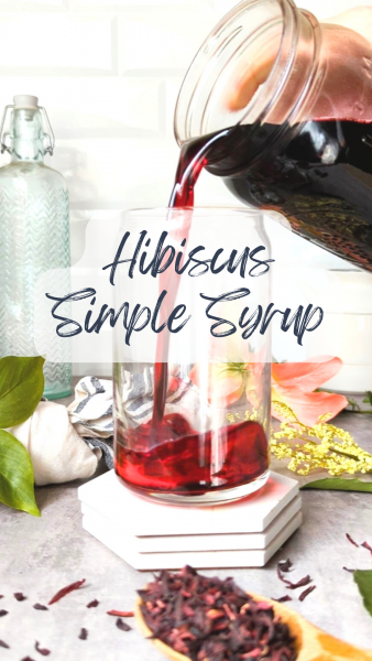 Hibiscus Simple Syrup Recipe - The Herbeevore