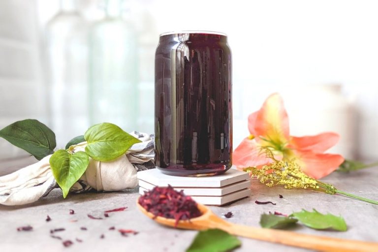 Hibiscus Simple Syrup Recipe - The Herbeevore