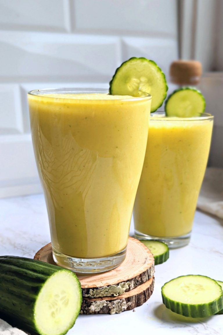 Pineapple Cucumber Smoothie Recipe - The Herbeevore