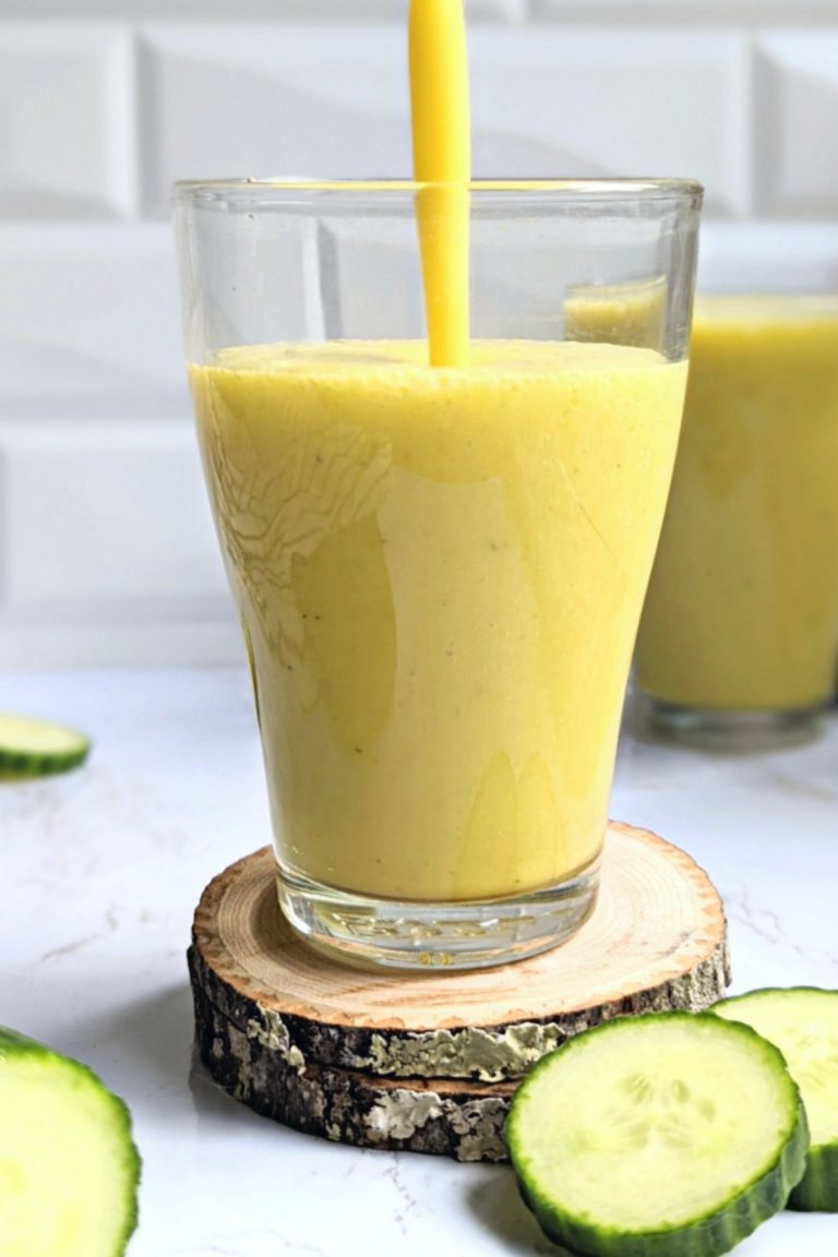 Pineapple Cucumber Smoothie Recipe - The Herbeevore