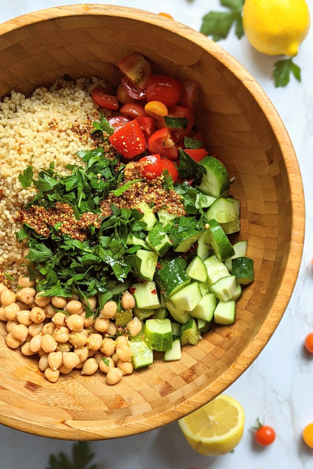 Lemon Quinoa Salad Recipe - The Herbeevore