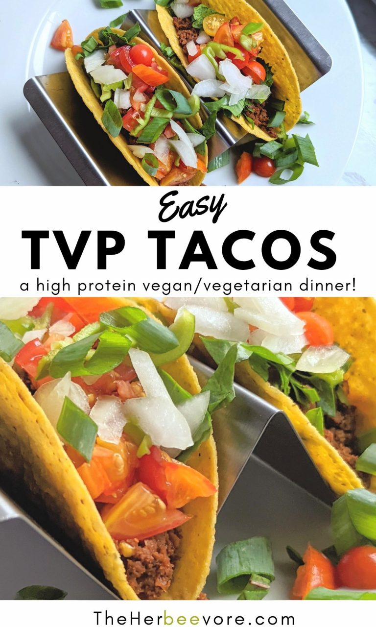 TVP Tacos Recipe - The Herbeevore