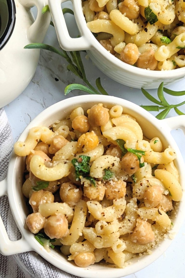 Chickpea Parmesan Pasta Recipe - The Herbeevore