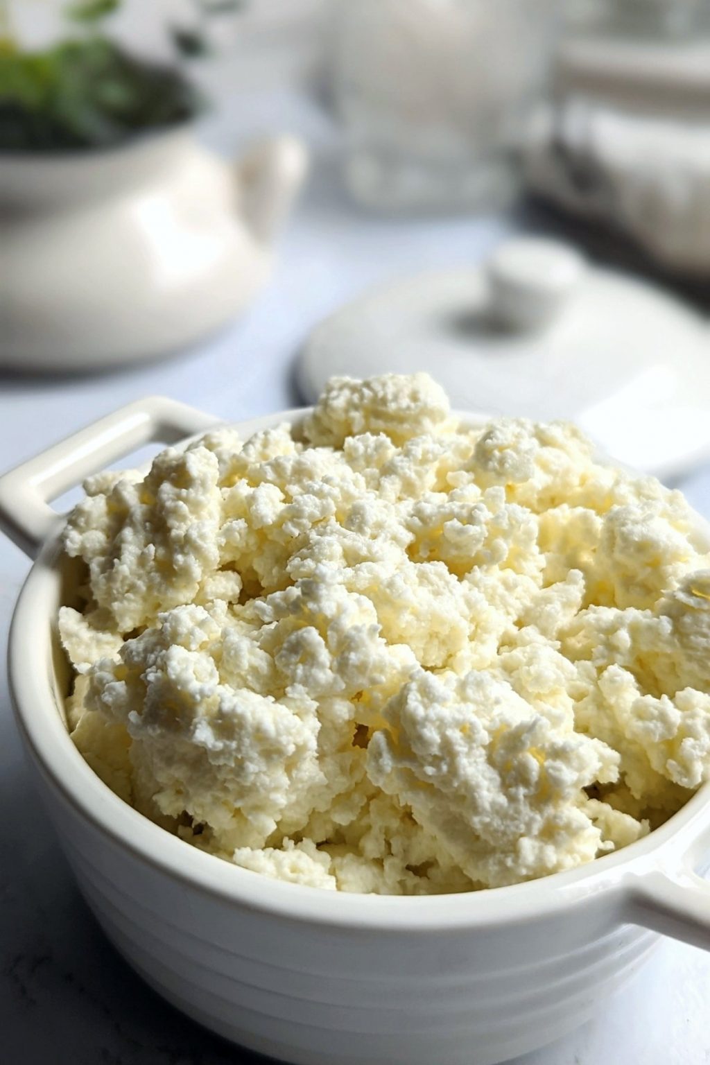 Whole Milk Ricotta Cheese Recipe (Only 2 Ingredients!) - The Herbeevore
