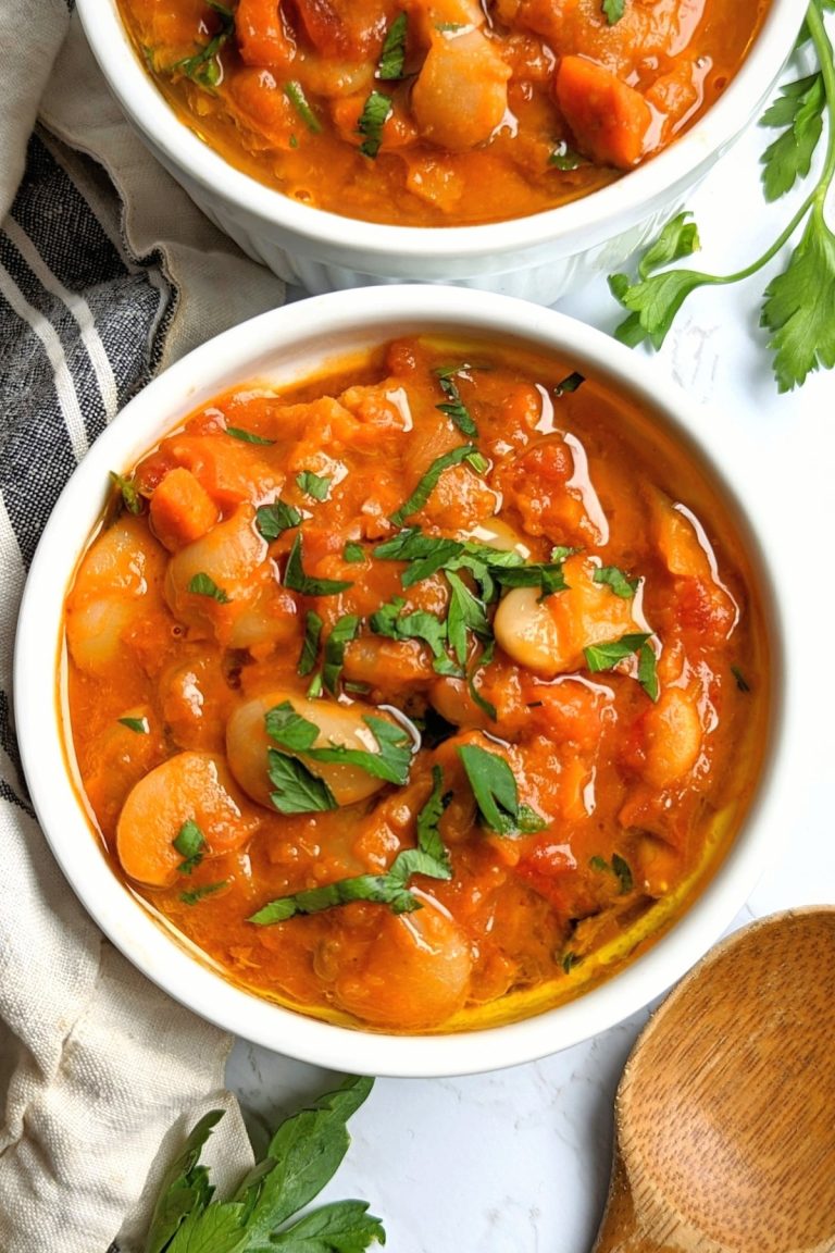 Greek Giant Beans Recipe (Gigantes Plaki) - The Herbeevore