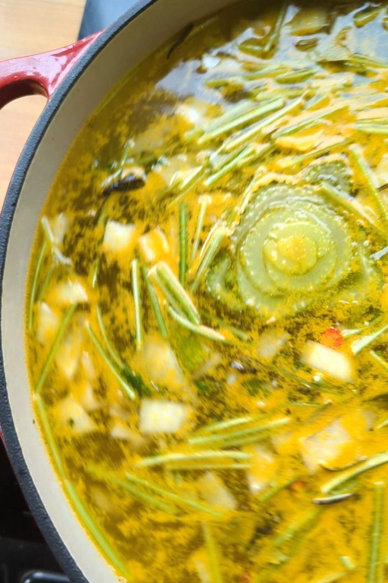 Turmeric Broth with Ginger Recipe - The Herbeevore