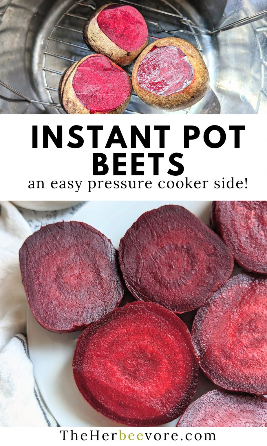 How to Cook Beets in the Instant Pot Recipe - The Herbeevore