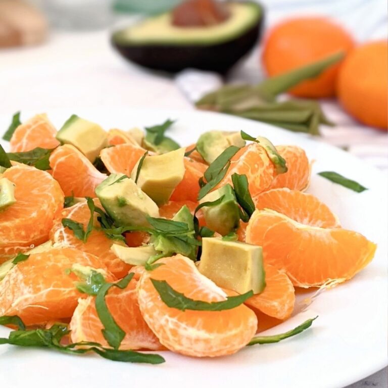 Orange Avocado Salad with Herby Lime Dressing Recipe - The Herbeevore