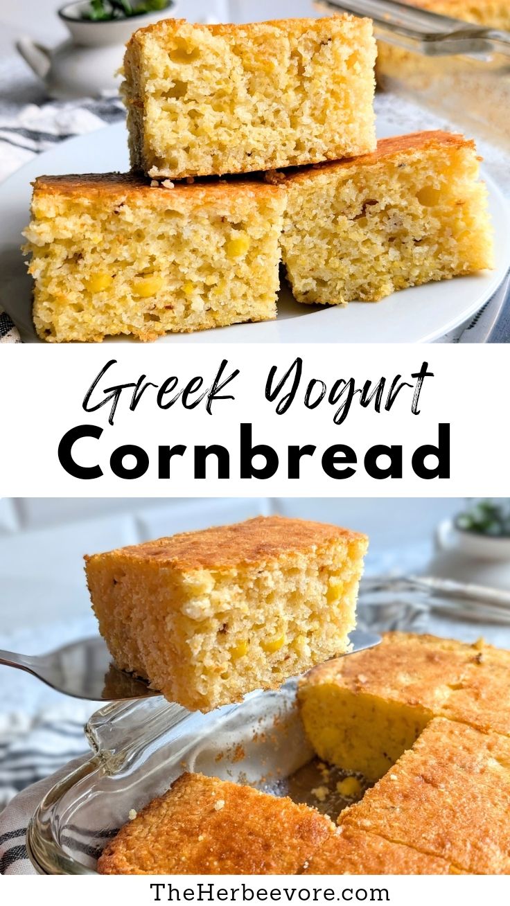 Greek Yogurt Cornbread Recipe - The Herbeevore
